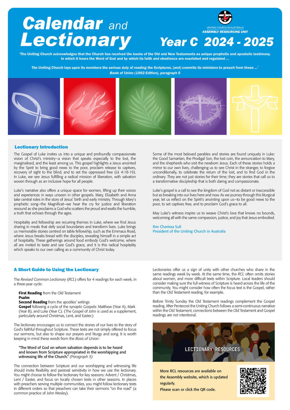 Lectionary 2024-2025 Year C | UCA Assembly